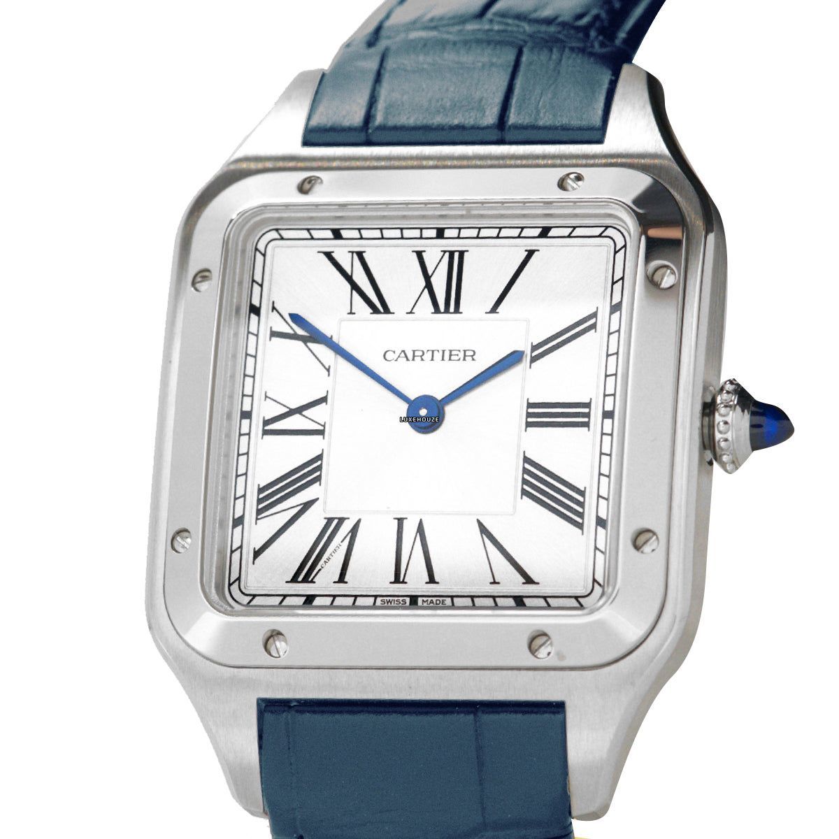 Cartier Santos-Dumont WSSA0022 Silver Original Watch on Luxehouze Singapore
