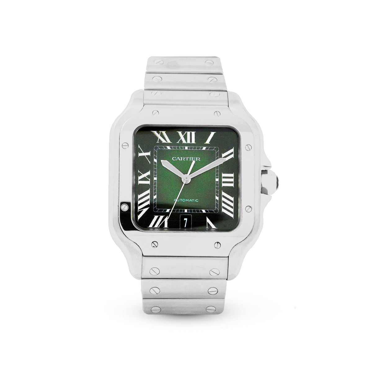Cartier Santos WSSA0062 Green Original Watch on Luxehouze Singapore