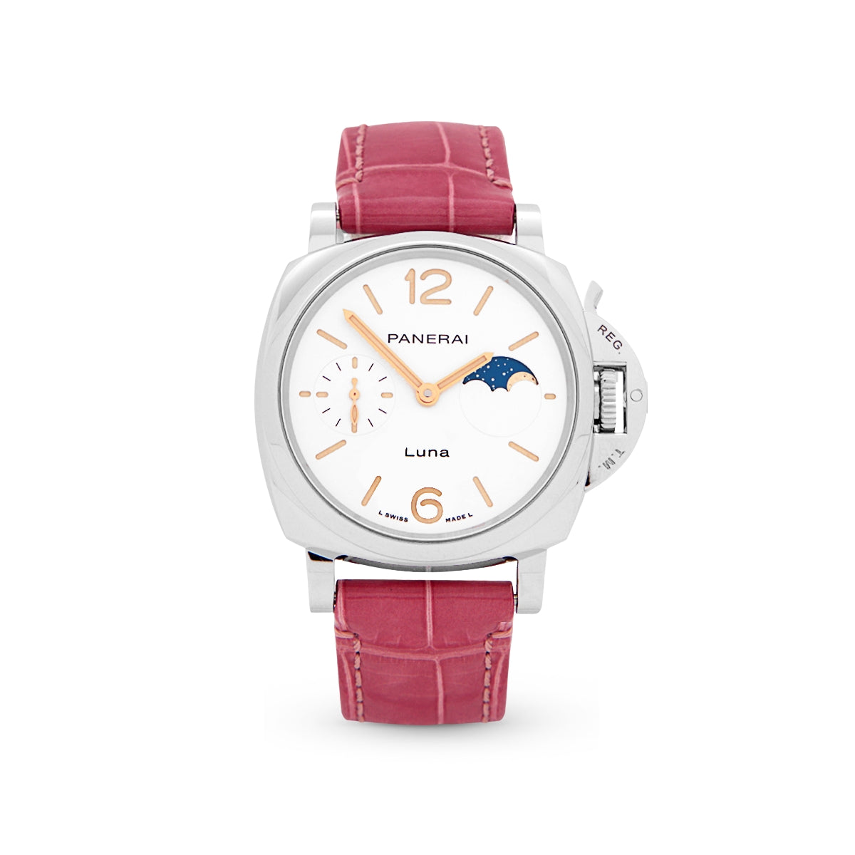 Panerai Luminor Due Luna Rossa 38 PAM01180 White Original Watch on ...