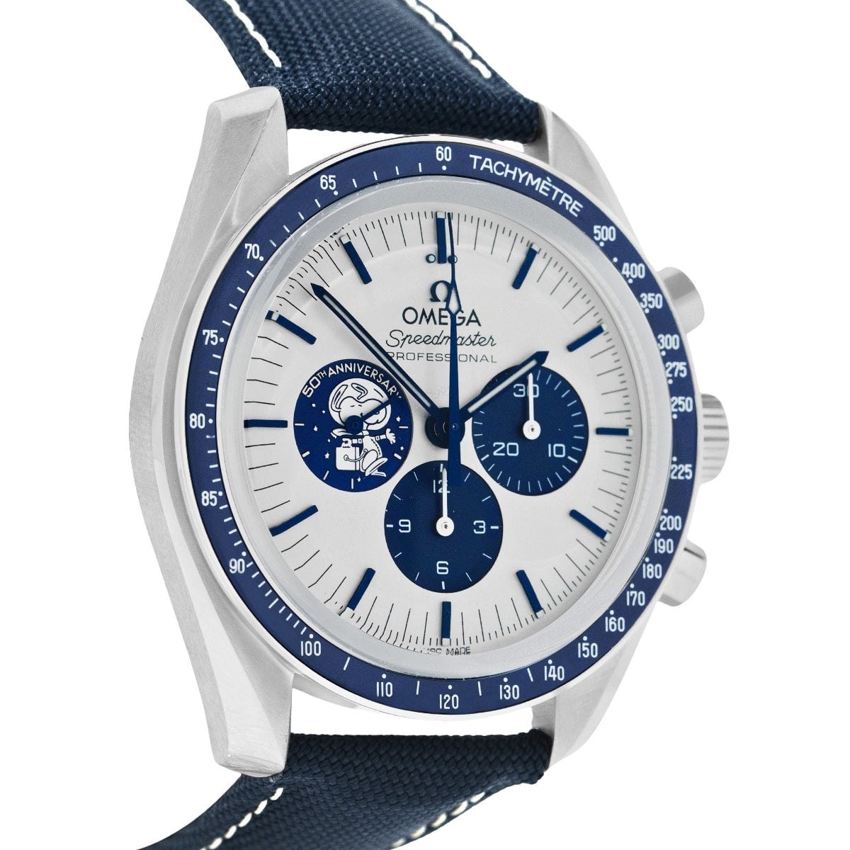 Omega Speedmaster Anniversary 31032425002001 Snoopy Silver Original ...