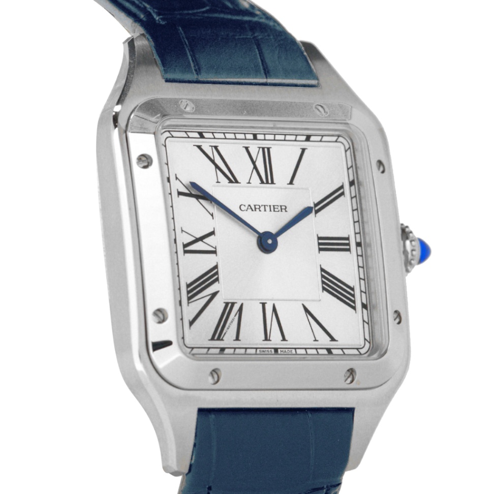Cartier Santos-Dumont WSSA0085 Silver Original Watch on Luxehouze Singapore