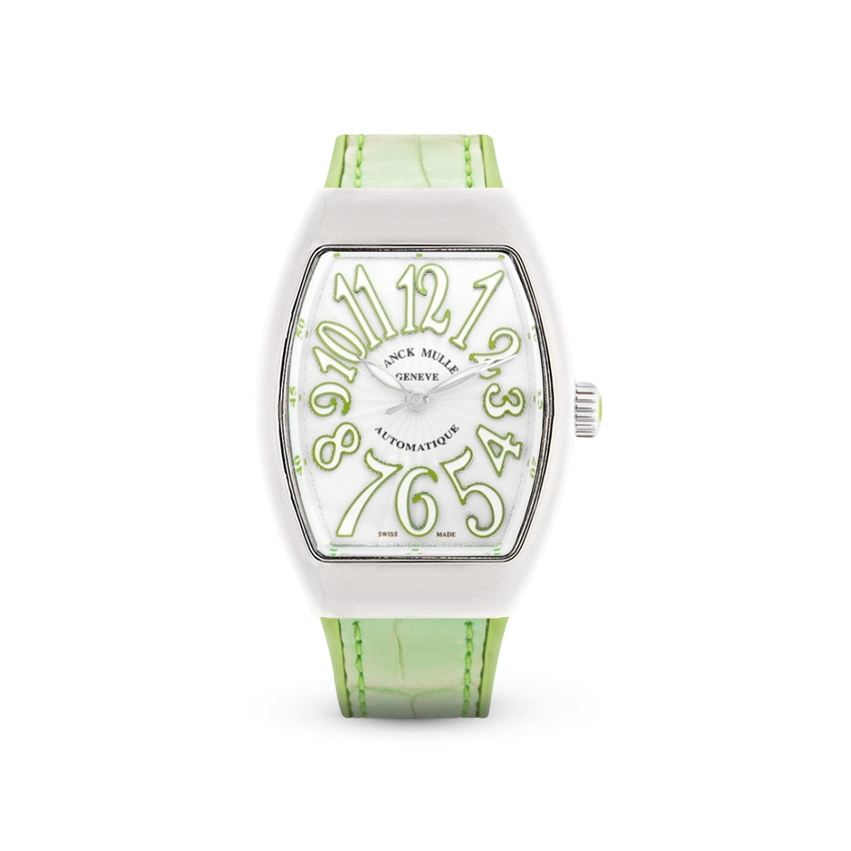 Franck Muller Vanguard V 32 SC AT FO AC.VE (BLC.BLC VE) (White Dial ...