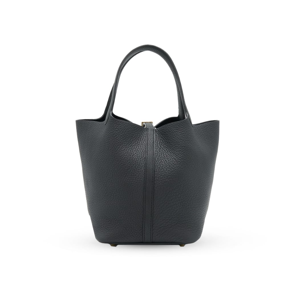 Hermès Picotin 22 Taurillon Clemence Black GHW K Original January 2026 ...